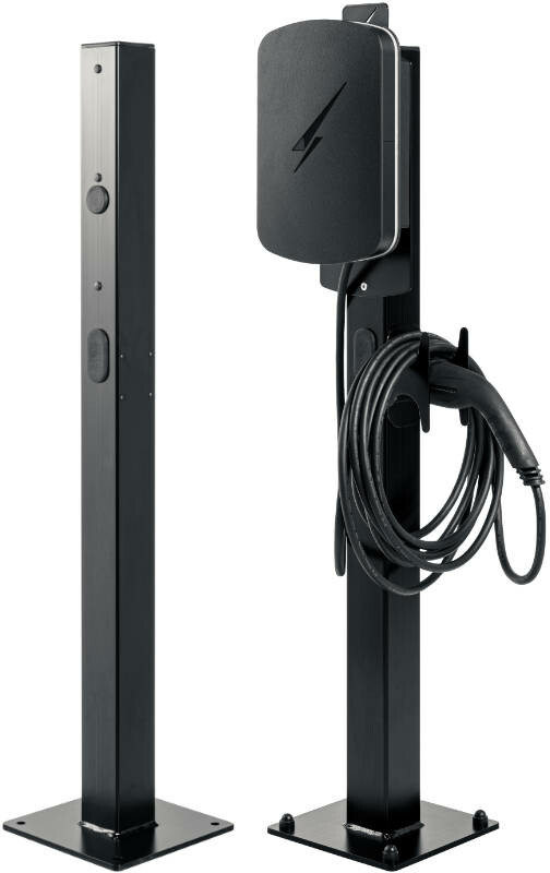 EV Tower Essentials. Stainless finish in a compact package.